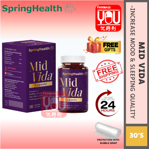[youpharmacy] SpringHealth Mid Vida Vegetable Capsules 30 Capsules foc ...