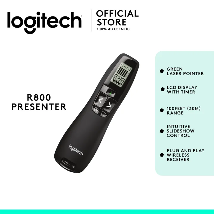 Logitech Professional Presenter R800, Wireless Presentation Clicker ...