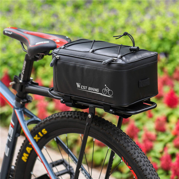 【Free Rain Cover】WEST BIKING 4L Bike Trunk Bag Rainproof Bicycle Rear ...