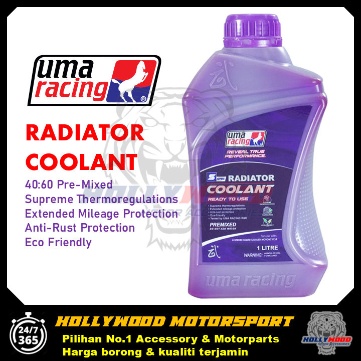 Ready stock🇲🇾UMA RACING RADIATOR COOLANT PRE-MIXED 40:60 1 LITRE ...