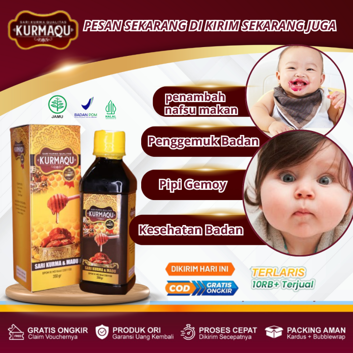 Kurmaqu Sari Qurma Dan Madu Vitamin Penambah Nafsu Makan, Penggemuk ...