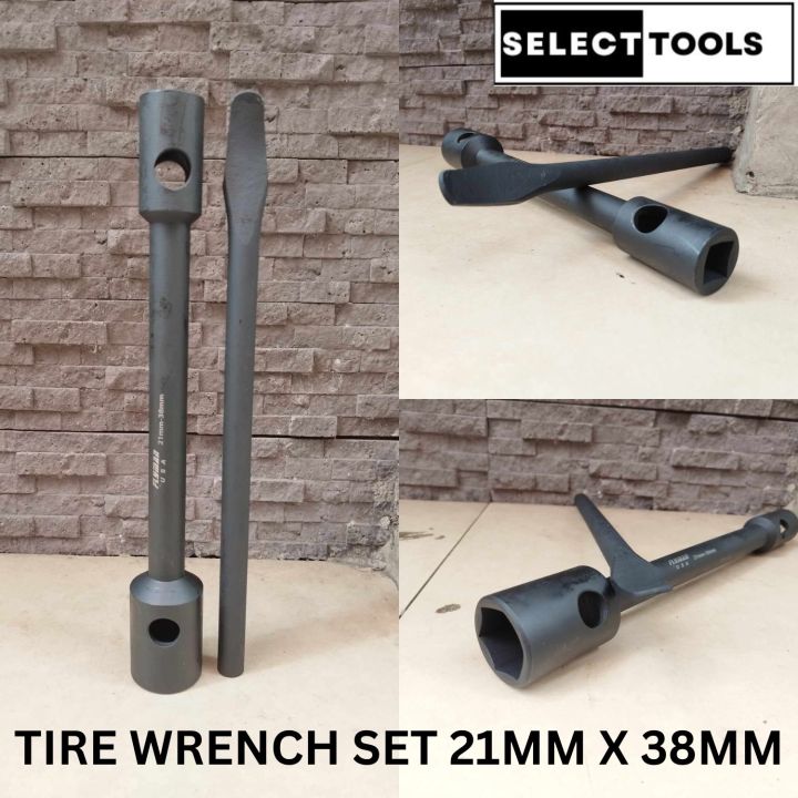 TIRE WRENCH SET 21mm x 38mm FLYMAN U.S.A HEAVY DUTY | Lazada PH