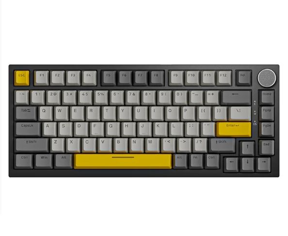 Ajazz AK820 BLACK/white /Switch 82Key Gasket Hotswap Wired Mechanical ...