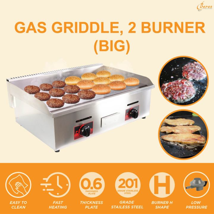 BERES Dapur Burger Commercial Gas Griddle Dapur Roti Canai Dapur Bakar ...