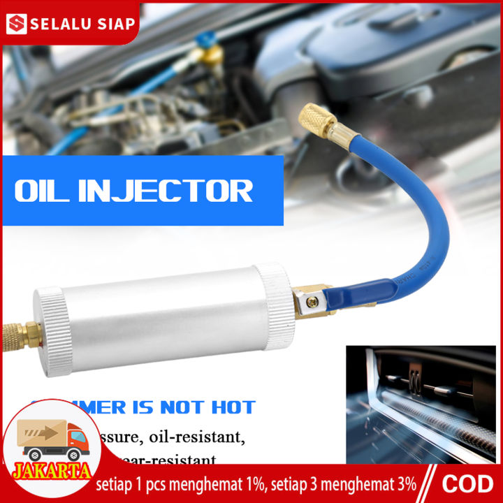 Alat Injeksi Oli Mobil AC R12 R134A 2 Ons 1/4 "Tabung Pengisi Cairan ...