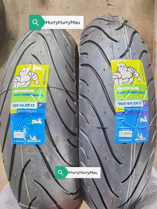 MICHELIN PILOT STREET RADIAL 160/60-17 , 180/55-17 , TAYAR R25, Z250 ...