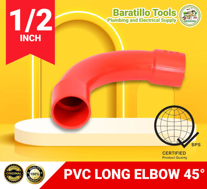 Original PVC Long Elbow 45° 1/2" & 3/4" | Lazada PH