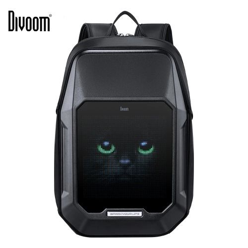 Divoom Cyberbag Pixel Art LED Backpack Camera bag Backpack portable Men ...