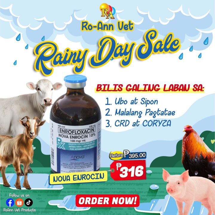 Nova Enrocin(enrofloxacin) 10% Solution for Injection(IM/SC ...