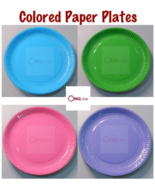 100 pcs. Colored Paper Plates | Party Supplies | Lazada PH