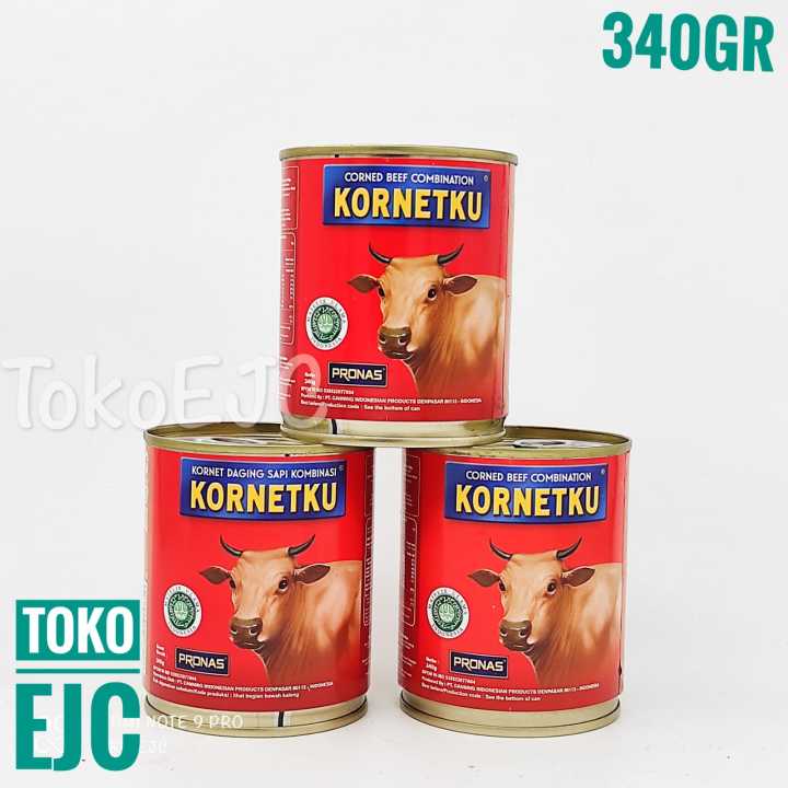 [BALE] Kornetku Pronas Kornet Daging Sapi Corned Meat 340gr Kaleng ...