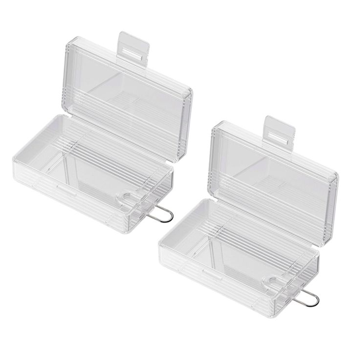 Clear Battery Storage Case for 2pc 21700 Batteries Container Protect ...