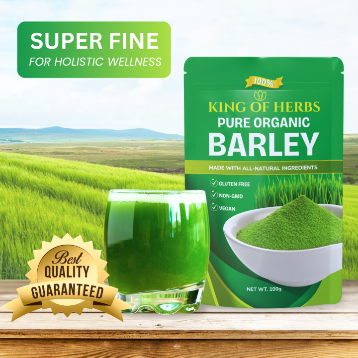 King of Herbs Pure Organic Barley, All-Natural and Unadulterated, with ...