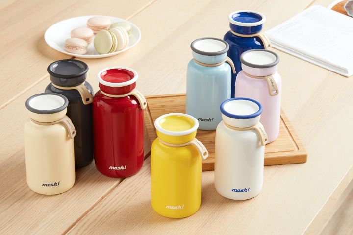 MOSH! Stainless Steel Latte Thermal Bottle 450ml [6 COLORS] | Lazada