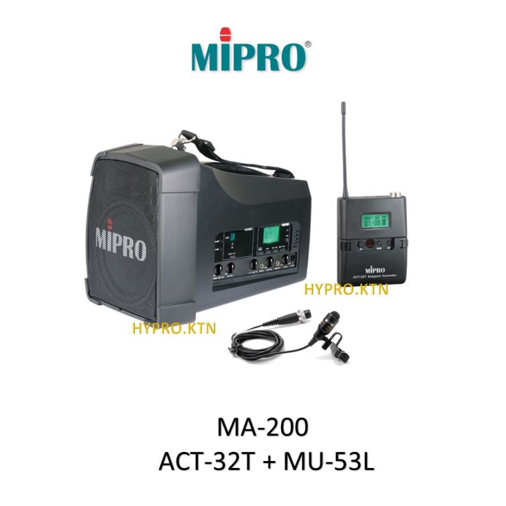 Mipro MA-200 Single Channel Personal Wireless PA System | Lazada