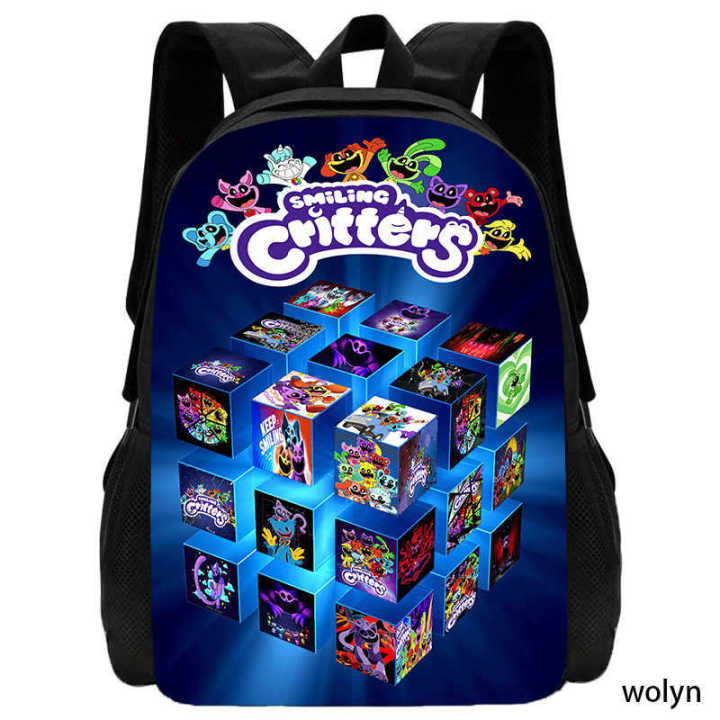 Smiling Critters Backpacks for Boy Girls Large Capacity Cartoon ...
