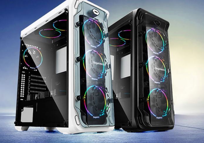 SEGOTEP LUX TRANSPARENT ATX MID TOWER GAMING DESKTOP CASING / CHASIS ...