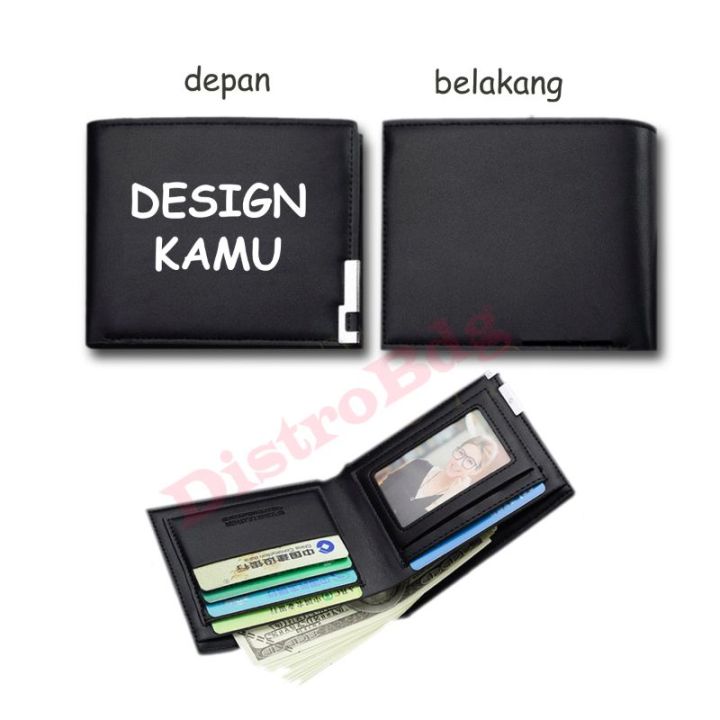 DOMPET CUSTOM DESIGN SENDIRI / DOMPET LIPAT / DOMPET PRIA | Lazada ...