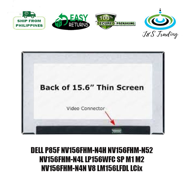 DELL 15 5584 P85F NV156FHM-N4H NV156FHM-N52 NV156FHM-N4L LP156WFC SP M1 ...