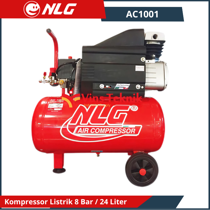 Kompresor Angin Air NLG AC1001 Compressor 24L 8 Bar 1HP AC 1001 ...