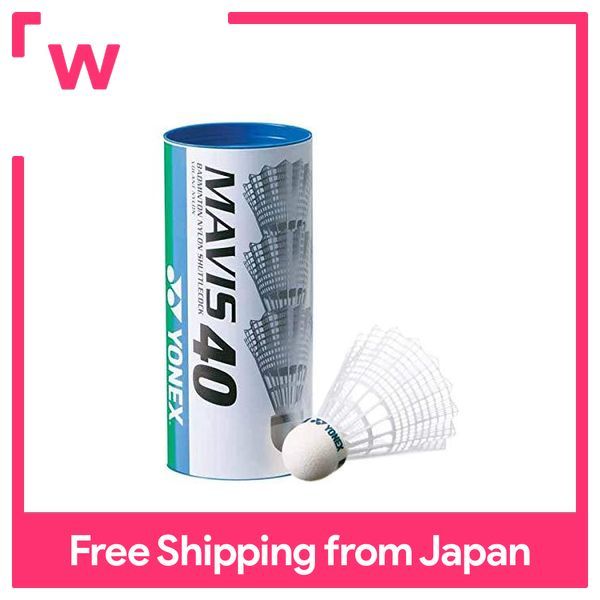 YONEX Badminton Shuttle Mavis 40P (Nylon + Synthetic Cork) 3pcs MIDDLE ...
