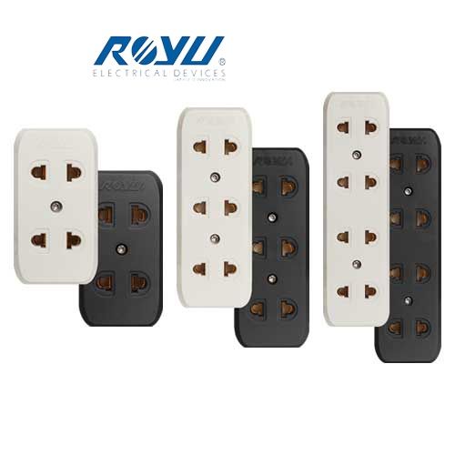 ROYU Surface Type Outlet 2 , 3 , 4 Gang Universal Outlet (for extension ...