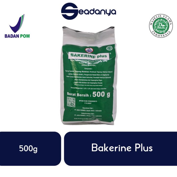 Bakerine Plus Bread Improver 500g - Pengembang Roti & Kue -HALAL MUI ...