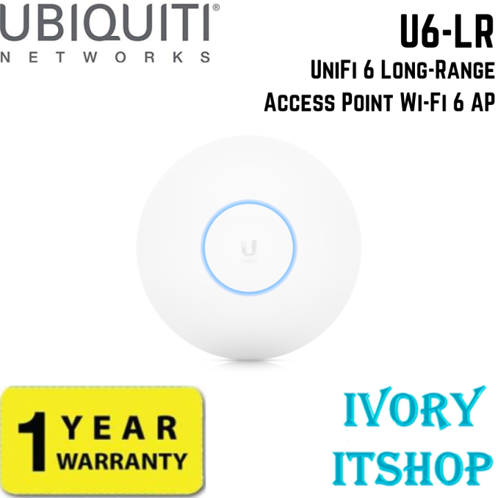 Ubiquiti U6-LR UniFi 6 Long-Range Access Point Wi-Fi 6 AP | Lazada.co.th