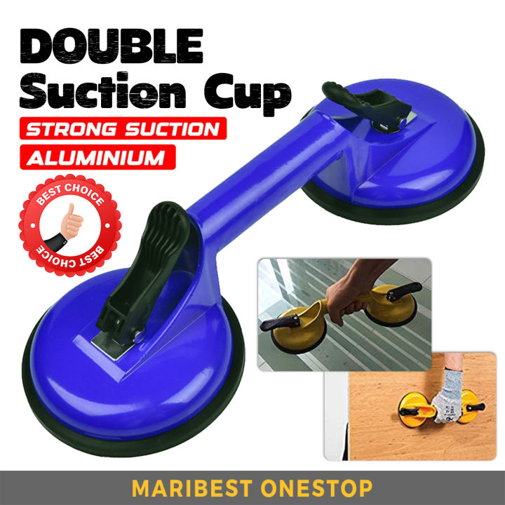 Glass Suction Cup Aluminum Double Handle Sucker Puller Car Glass Holder ...