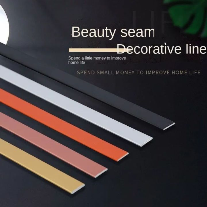 5 Meter Matte Color Plastic Lines Flat Decorative Lines Sticker Silver ...