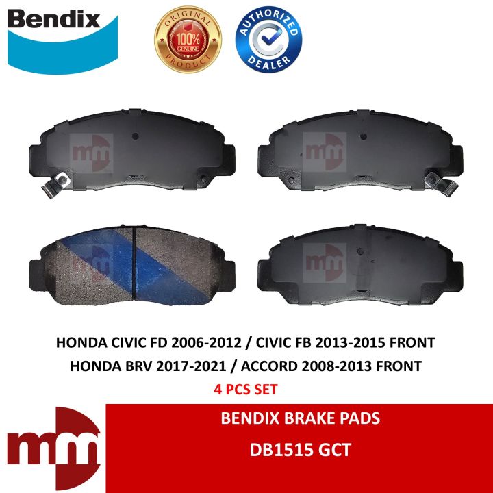 BENDIX GCT BRAKE PADS for HONDA CIVIC FD 2006-2012 /HONDA CIVIC F B ...
