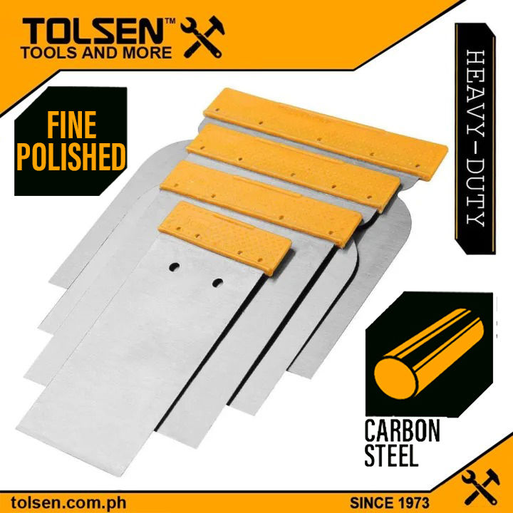 Tolsen 4pcs Carbon Steel Wall Scraper Set Paleta (50,80,100,120mm ...