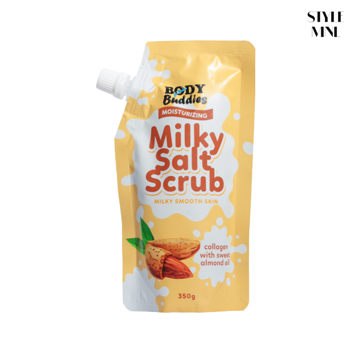 Body Buddies Milky Salt Scrub — with Collagen and Sweet Almond Oil ...