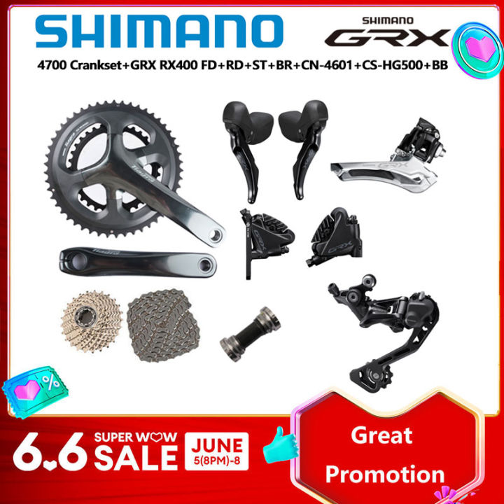 Shimano 4700 GRX RX400 2x10s Speed Groupset 170mm 172.5mm 175m Crank 52 ...
