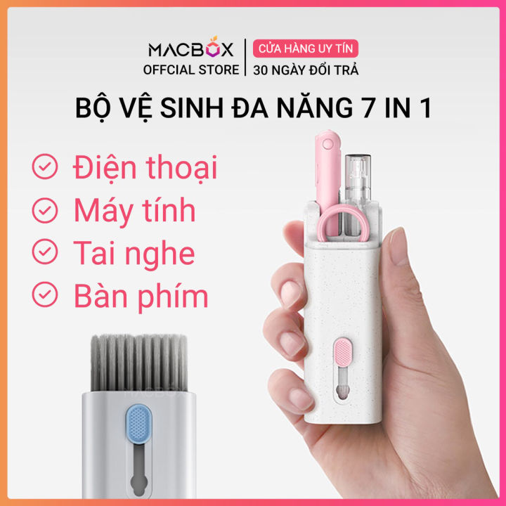 Bộ Dụng Cụ Vệ Sinh Laptop - Máy tính - Bàn Phím - Tai Nghe Airpod Đa Năng 7 in 1 Siêu Nhỏ Gọn ...