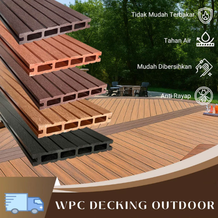 Weatherproof WPC Decking - Eco-Friendly Seamless Co-Extrusion Wood ...