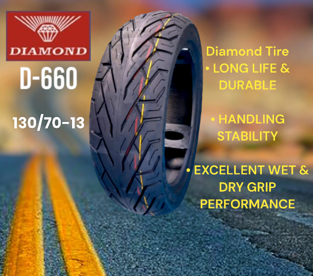 Diamond tire R13/14 (D660) Scooter Motorcycle Tire Tubeless for NMAX ...