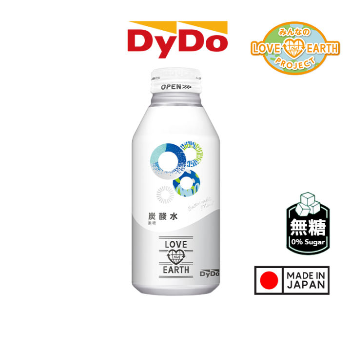 DyDo LOVE the EARTH - Sparkling Water (400g) | 100% Pure Water with ...