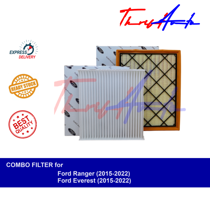 COMBO Filters (Aircon & Air) for Ford Ranger / Ford Raptor (2015 - 2022 ...