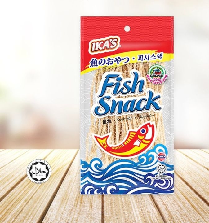 Ika's Original Flavoured Shredded Fish Snack Jajan 30G | Lazada
