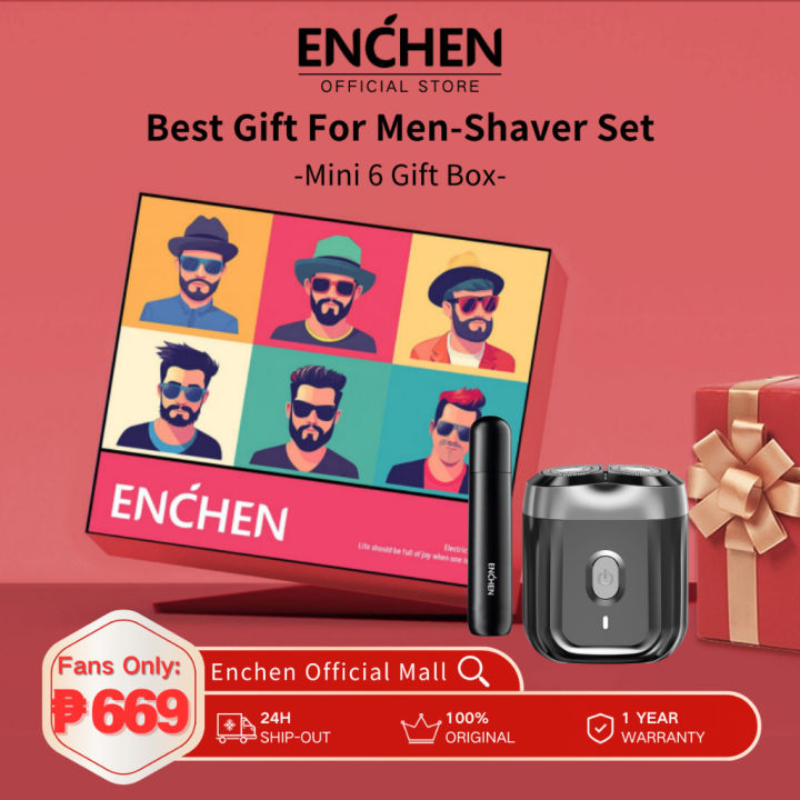 Enchen Men’s Grooming Kit Mini Electric Shaver & Nose Hair Trimmer Set ...