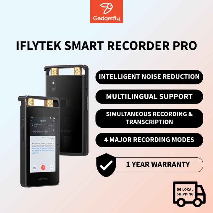 IFLYTEK Smart Recorder Pro - Multi-language Smart Speech to text transcription Digital Voice ...