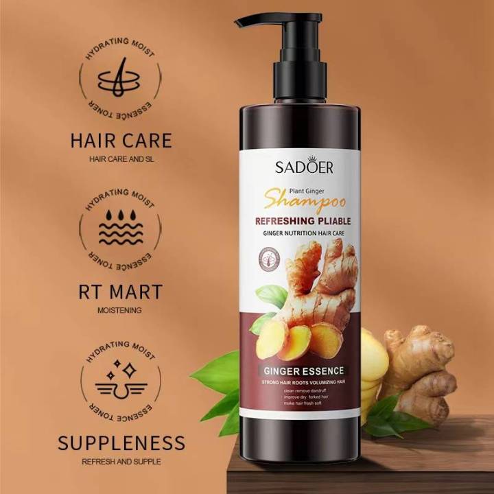 Sadoer Ginger Shampoo Anti Hair Loss Refreshing And Flexible Anti