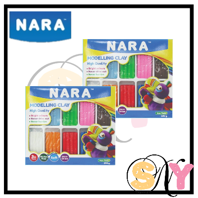 Nara Modelling Clay 10 Colour 240g NA-TR-240-10 | Lazada