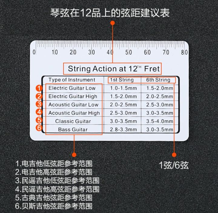 Guitar chord distance measuring ruler acoustic guitar folk guitar ...