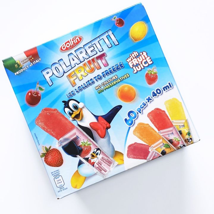 [Vị Ngẫu Nhiên] Que Kem Đá Vị Trái Cây Hỗn Hợp Dolfin Polaretti Fruit ...