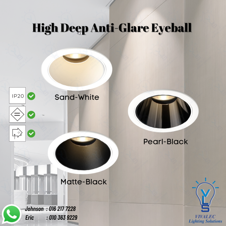 [ VLS ] High Deep Anti-Glare 203 Architectural Recessed LED Spot Light ...