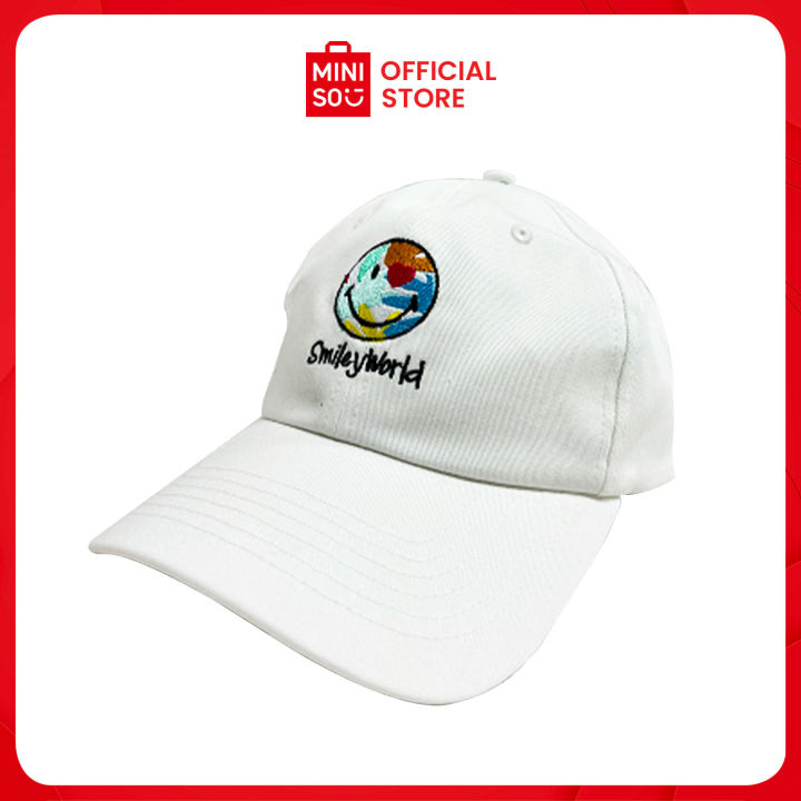 MINISO Smiley Collection Baseball Cap White | Lazada PH