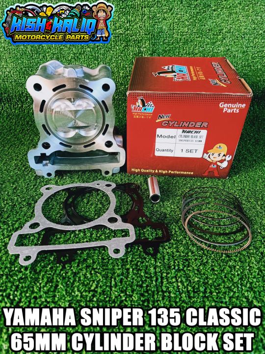 YAMAHA SNIPER 135 CLASSIC 65MM SEMI DOME PISTON CYLINDER BLOCK SET ...