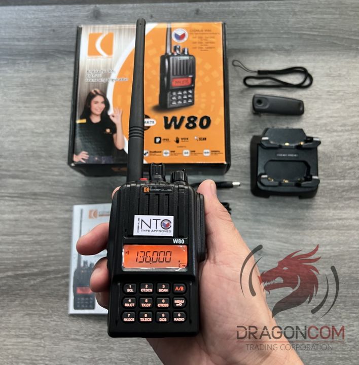 Cignus W-80 Single Band Weatherproof Two Way Radio W80 | Lazada PH